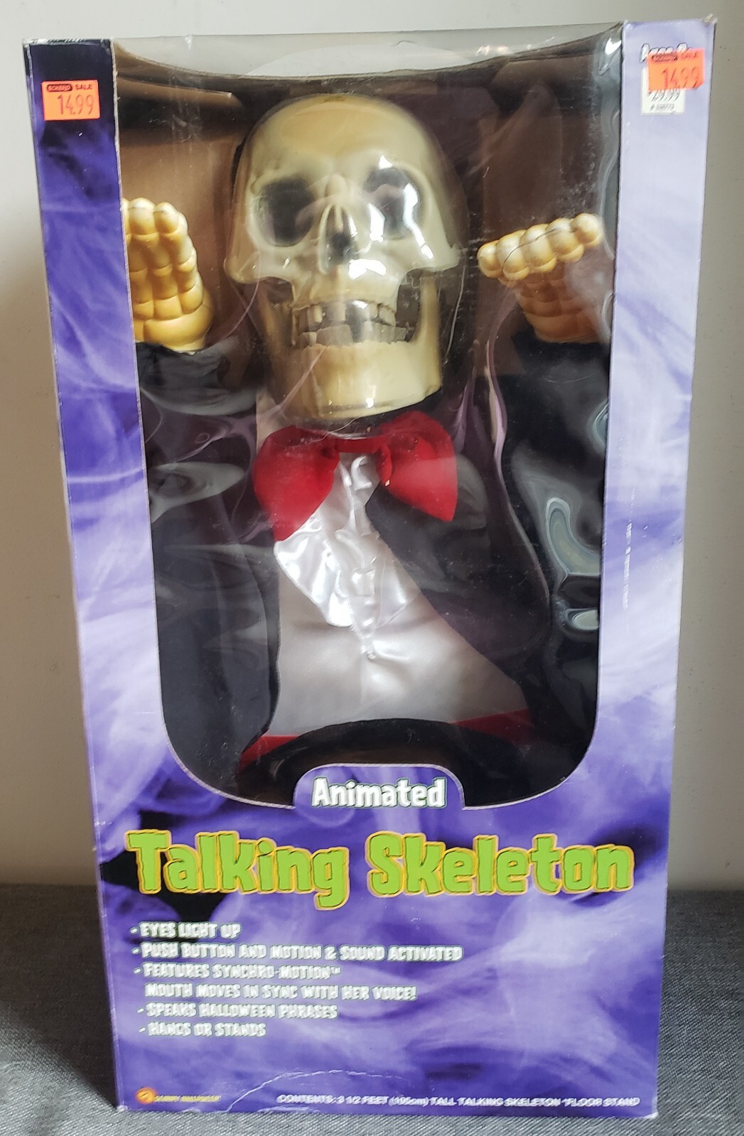 Vintage Gemmy Skeleton Groom 1998 Animated Talking Skeleton In Box | eBay