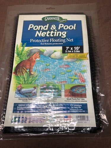 NEW Dalen Gardeneer Pond & Pool Netting Protective Floating Net 7' x 10 ...