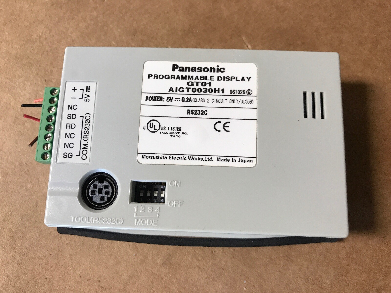 Panasonic Gt01 Programmable Display Aigt0030h1 for sale online | eBay