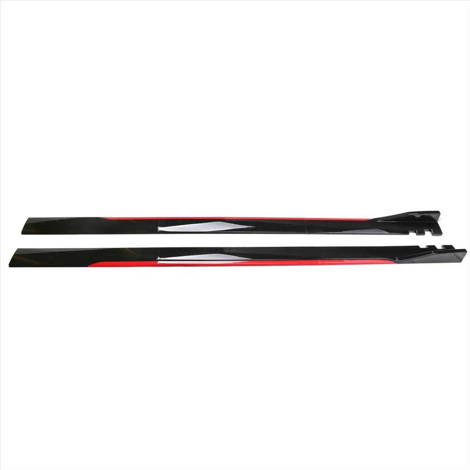 78.7"For Toyota Matrix 2003-2014 Gloss Red Side Skirt Extension Rocker ...