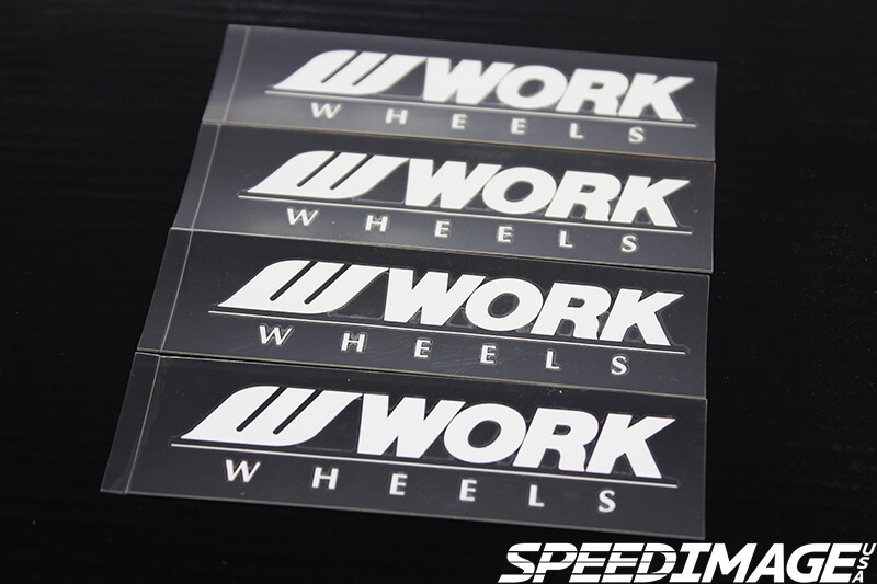 4X AUTHENTIC WORK WHEELS MEISTER S1 L1 SPOKE DECAL WHITE REPLACEMENT ...