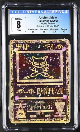 Pokémon Ancient Mew ERROR Partial Crimp CGC 8 NM/MINT - Old Label With ...