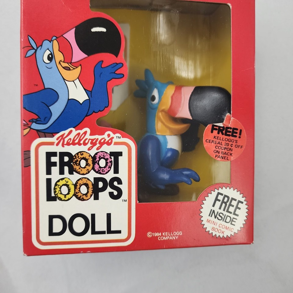 Kelloggs Doll Toucan Sam Toy Froot Loops 1984 Posable Arms Cereal ...