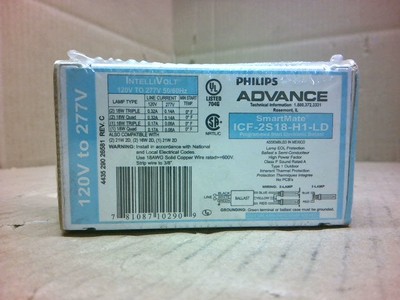 Advance SmartMate ICF-2S18-H1-LD Ballast 120-277V 50/60Hz - Factory ...