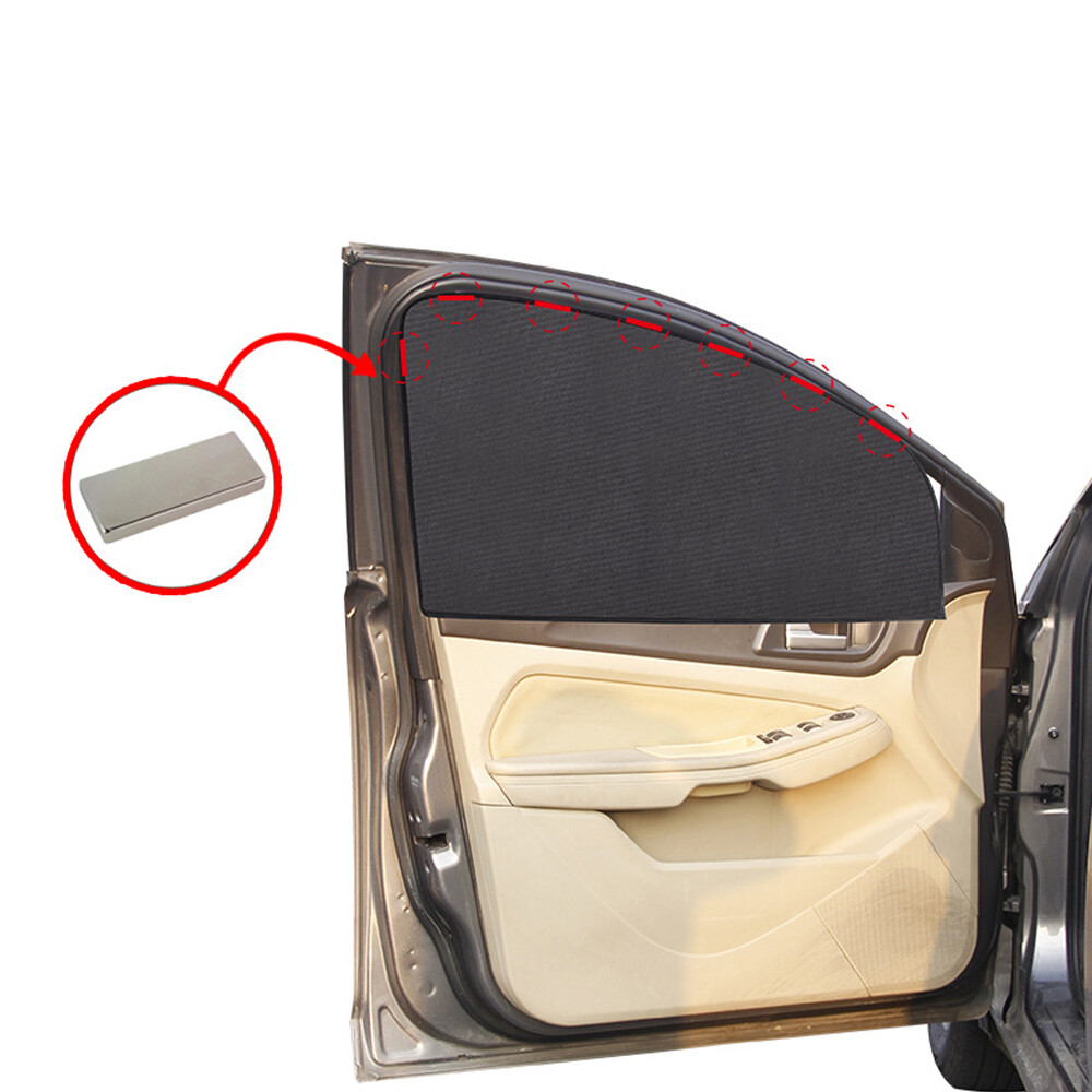 4X Magnetic Car Window Sun Shade Cover Mesh Shield UV Protection Car ...