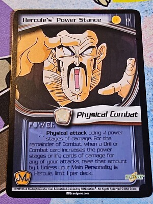 Hercule's Power Stance 2003 Score Unlimited Dragon Ball Z DBZ TCG #13 ...