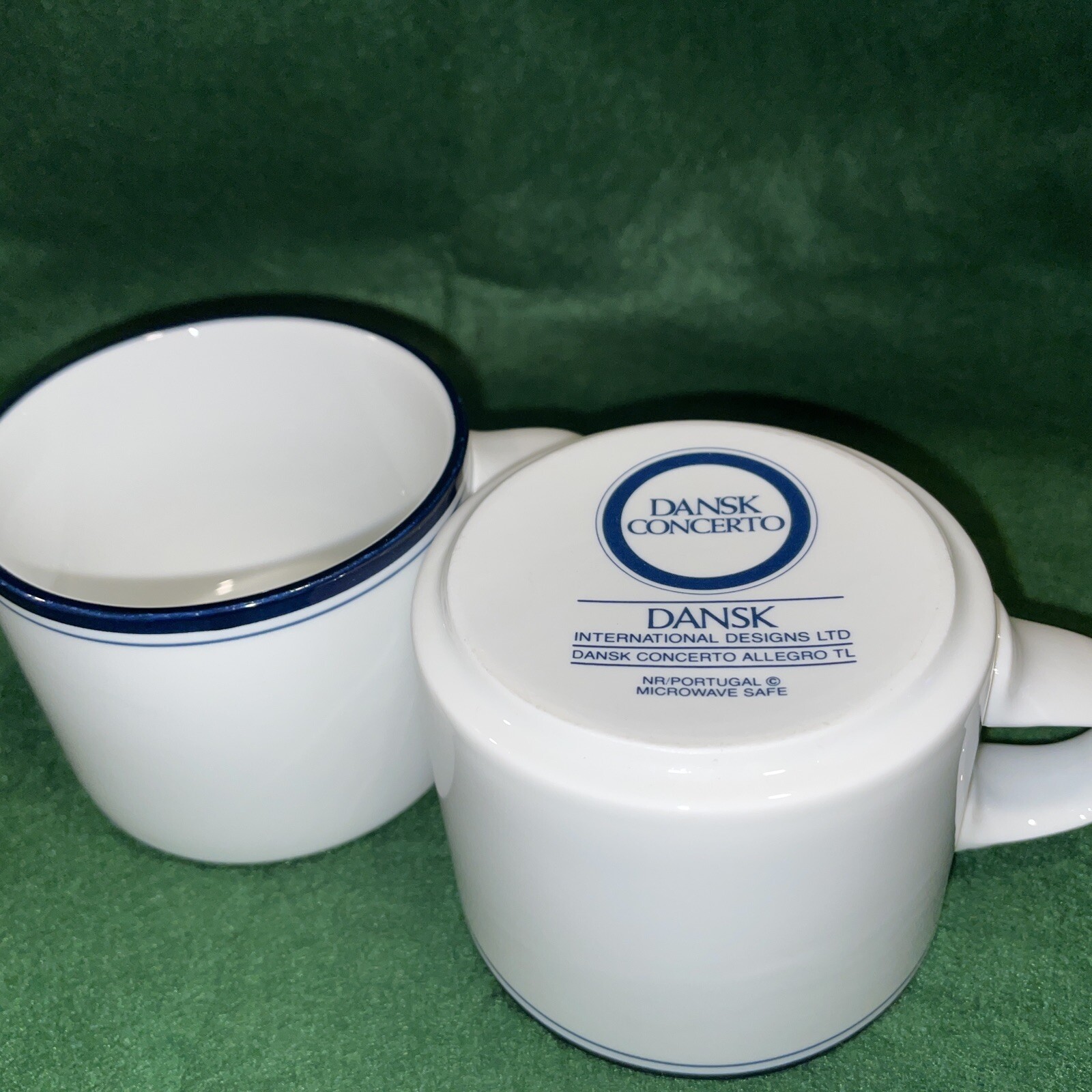 Dansk Coffee short Cups / Mugs Christianshavn Blue Bistro Set Of 2 | eBay