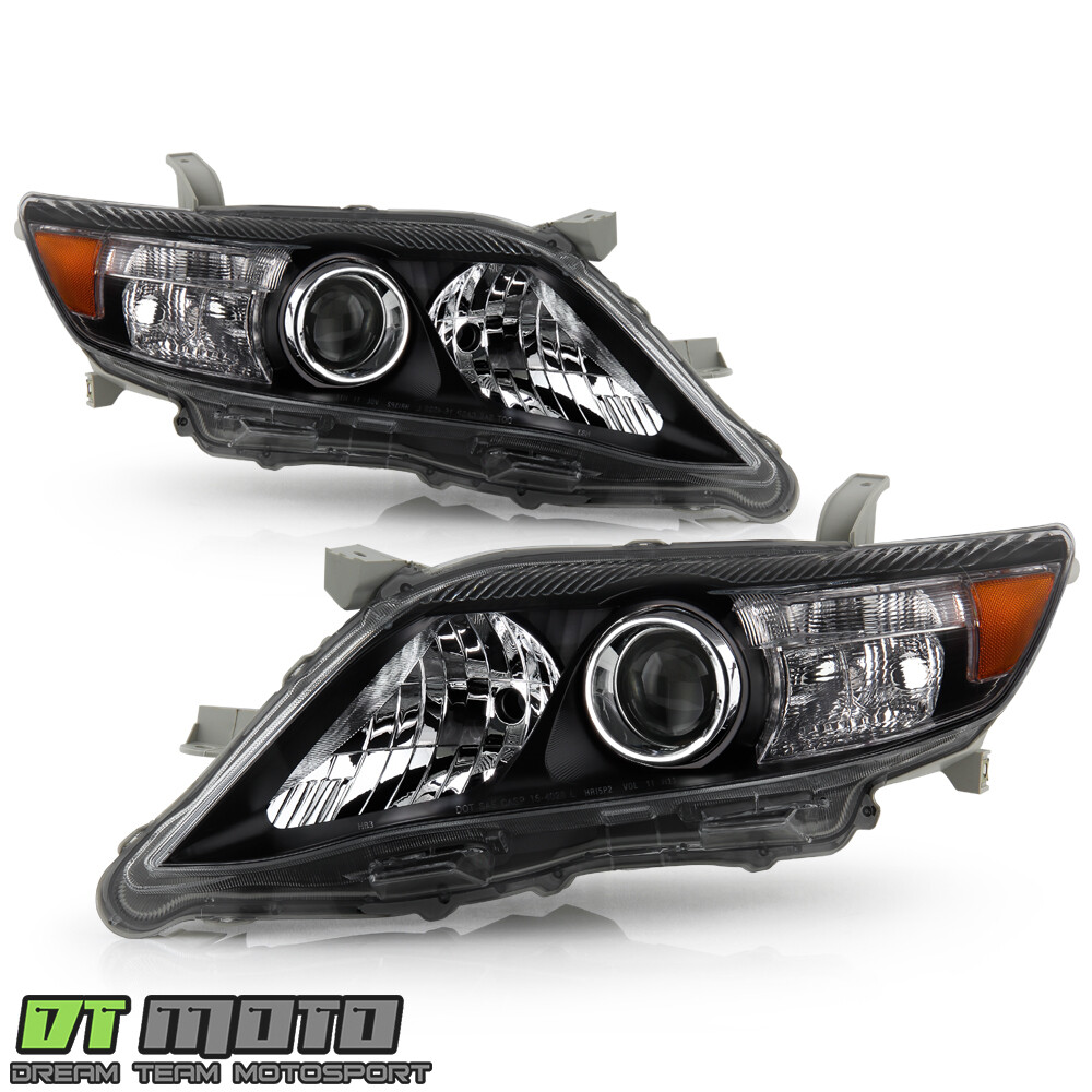For Black 2010-2011 Toyota Camry Headlights Headlamp lamp Left+Right ...