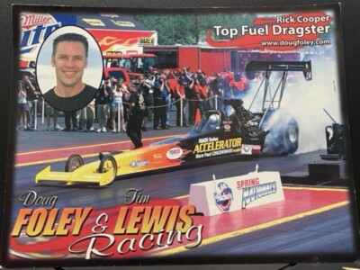 VRHTF NHRA RARE VINTAGE DOUG FOLEY & TIM LEWIS TOP FUEL DRAGSTER HAND ...