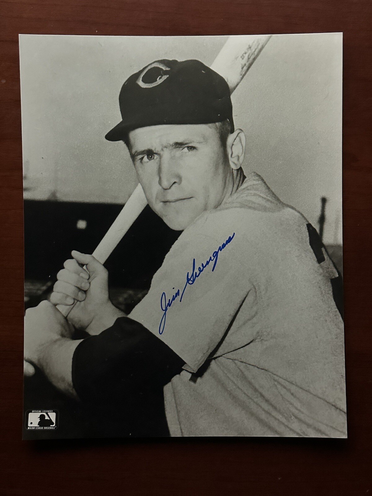 Jim Greengrass Cincinnati Redlegs / Reds (1952-1955) SIGNED 8x10 B&W ...