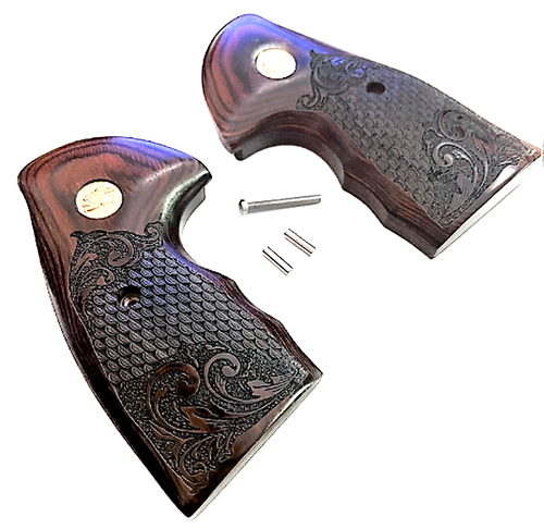 fits Colt Python Grips 2020 Grips + Colt 2021 Anaconda Rosewood Dragon ...