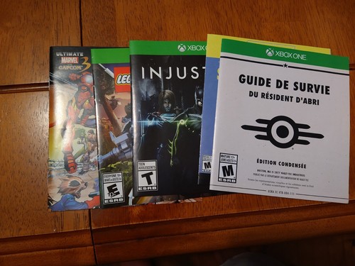 Authentic OEM Microsoft Xbox One X1 French VF Game Manuals Inserts U ...