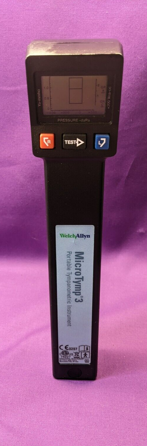 Welch Allyn MICROTYMP 3 23650 Tympanometer w/ Printer / Charger ...