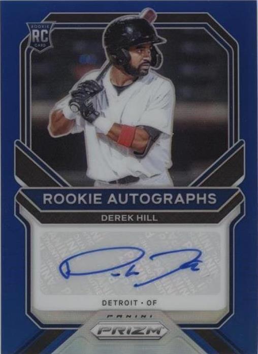 2021 Panini Prizm - Rookie Autographs Derek Hill #RA-DH Blue Prizm /149 ...