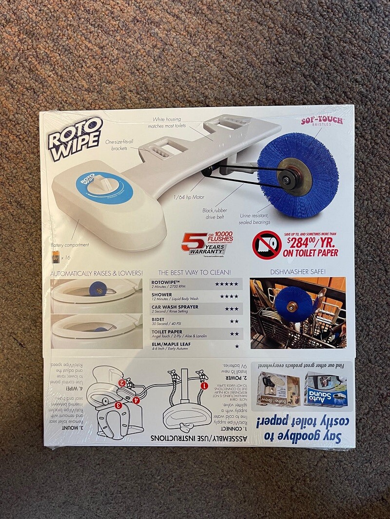 PRANK-O FUNNY JOKE PRANK GAG GIFT GIFT BOX 11.25"x9"x3.25" - ROTOWIPE ...