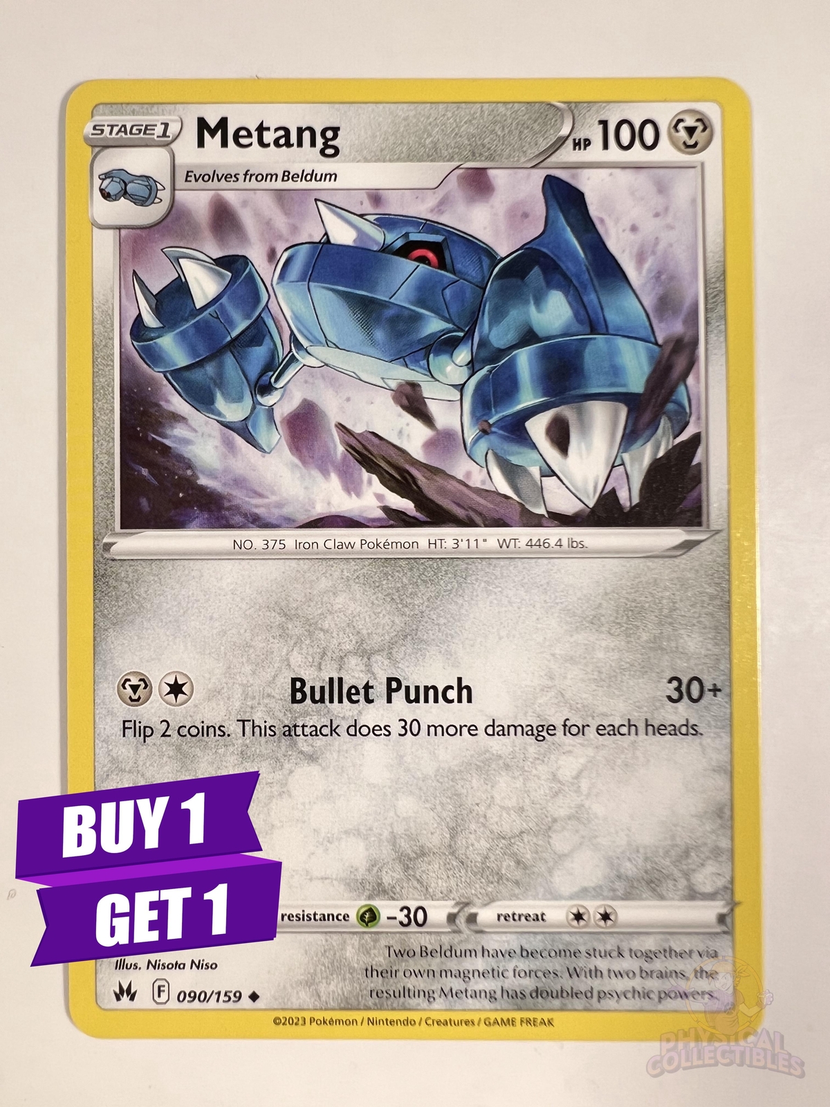 Metang Pokemon Card