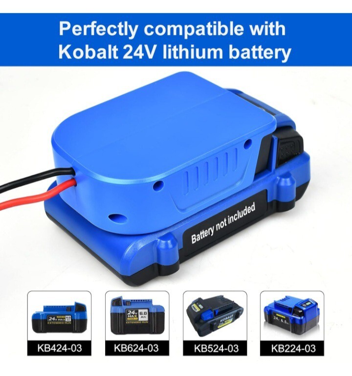 🇺🇸 Kobalt 24 Volt Battery Jump Starter Adapter Compatible With 24v ...