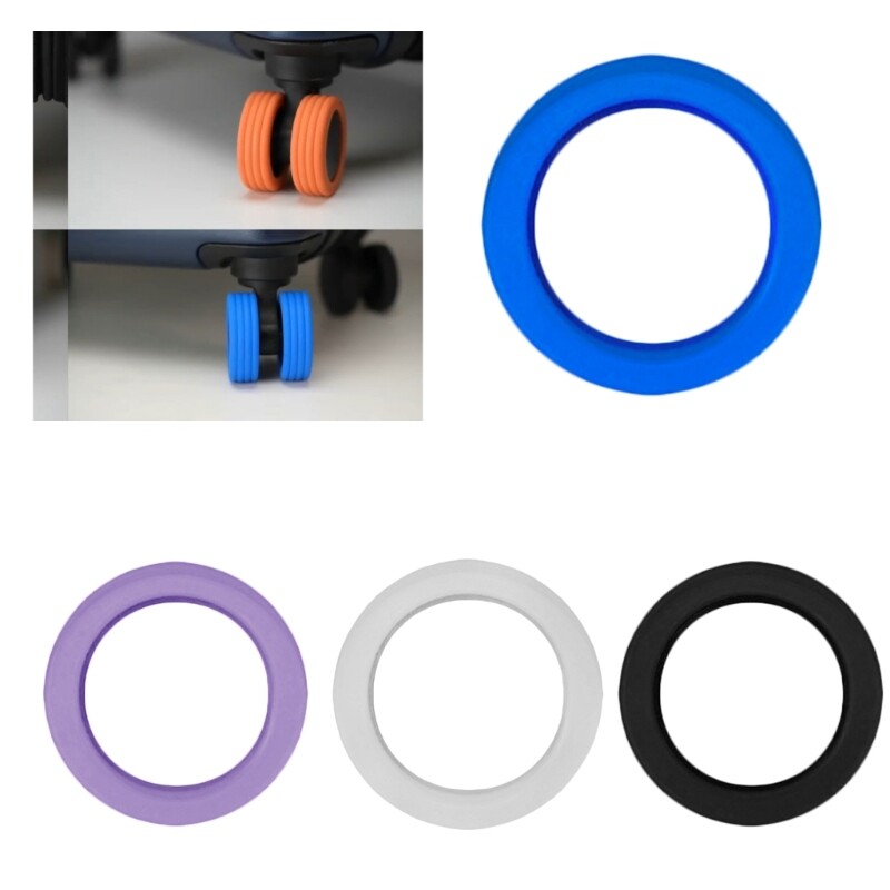 8pcs Luggage Caster Covers Repair for Suitcase Enjoy Noise Travels | eBay