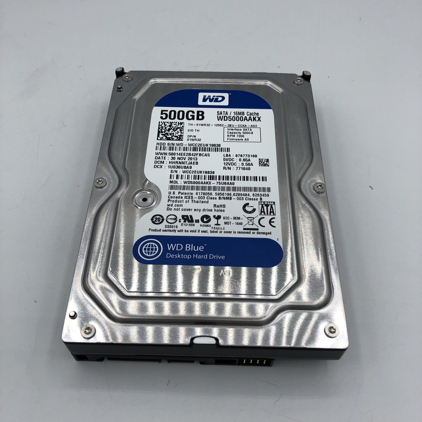 Western Digital 500GB HDD SATA 3.5" Hard Disk Drive WD5000AAKX-75U6AA0 ...