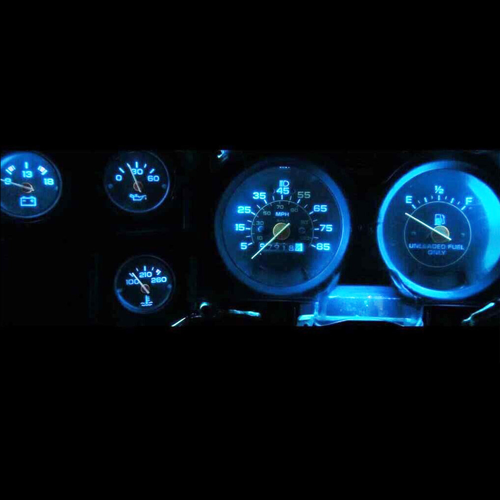 Blue Dash Lights On C10 Added LED Dash Lights The 1947 Present