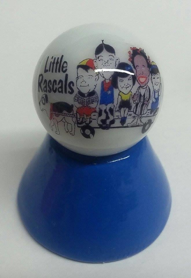 Super Nice Little Rascals Collectible Glass 1" Logo Marble With Stand ...