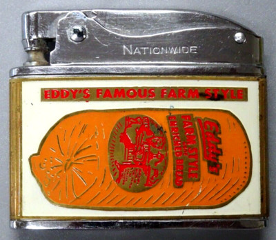 1960s Grand Forks North Dakota Eddys Bakery Vintage Lighter (2 sided ...