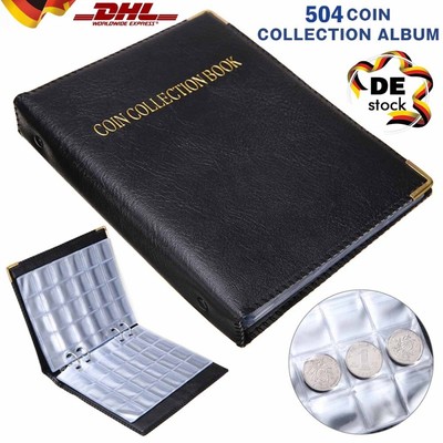 504/300tlg 2-5-10 Euro Münzalbum Sammelalbum Münzen-Album Ordner Alben ...