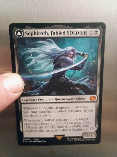 Sephiroth, Fabled SOLDIER - FIN 0115 lP - MTG Magic In Hand | eBay