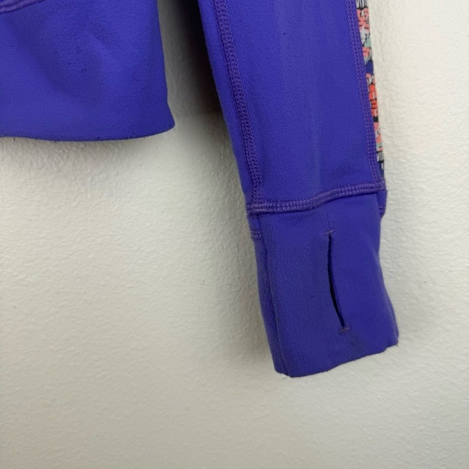 Ivivva Lululemon Girls Purple Perfect Your Practice Zip Up Jacket Size ...