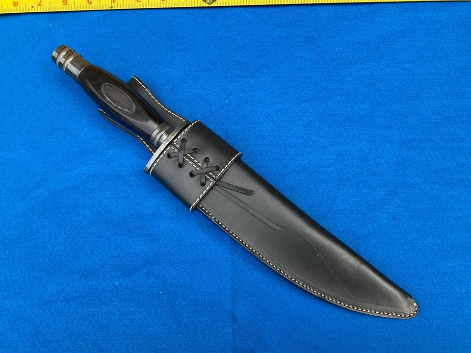 vintage DIXIE GUN WORKS BOWIE knife fixed blade ke6701 dgw handmade ...