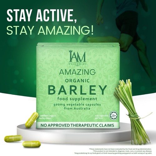 I AM Amazing Pure Organic Barley Capsule 1 Box EXP 2027 | eBay