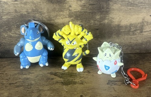 Large Bundle Of Three Vintage Pokemon Figure Key Chains Fast & Reliable ...