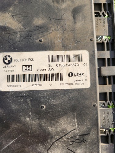 07-09 MINI COOPER R56 HIGH EKS FOOTWELL BODY CONTROL MODULE 6135 ...