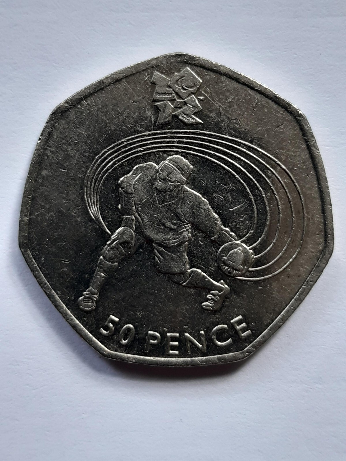 50p Olympic Coins Carded and circulated Offside Judo Wrestling football ...