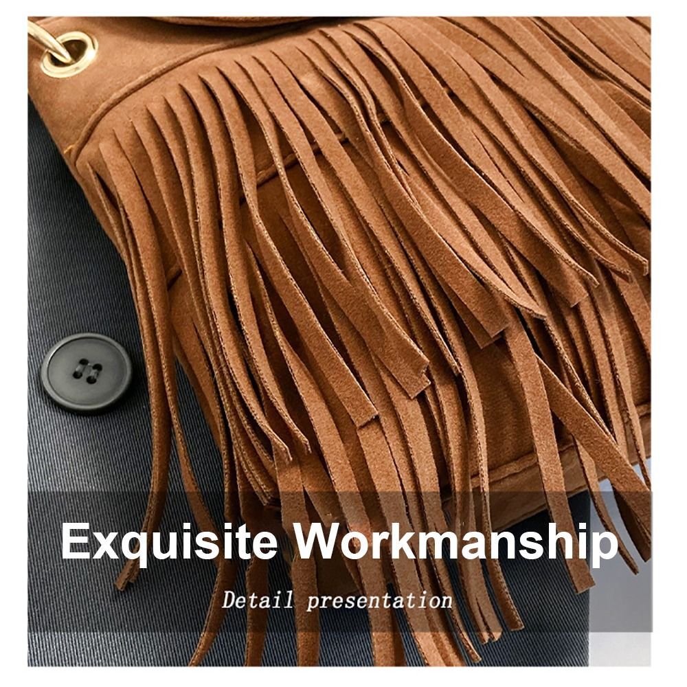 Fringe Shoulder Bag Packet Crossbody Grocery Bag Travel Women Tote Bag ...
