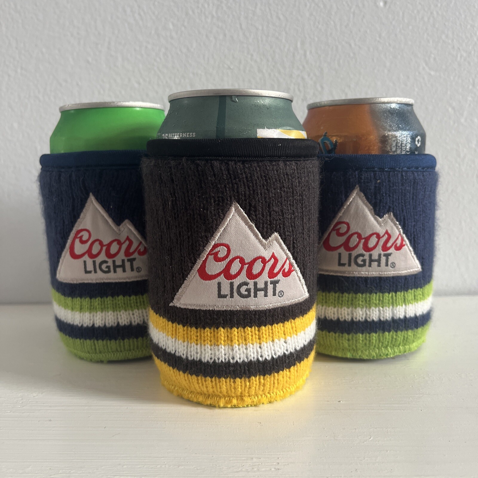 Coors Light Wool Knit Beer KOOZIE Wrap - NHL Hockey RARE Champions Lot ...