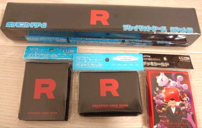 Pokemon Card Team Rocket Deck Shield PRO Damage Counter Case Playmat ...