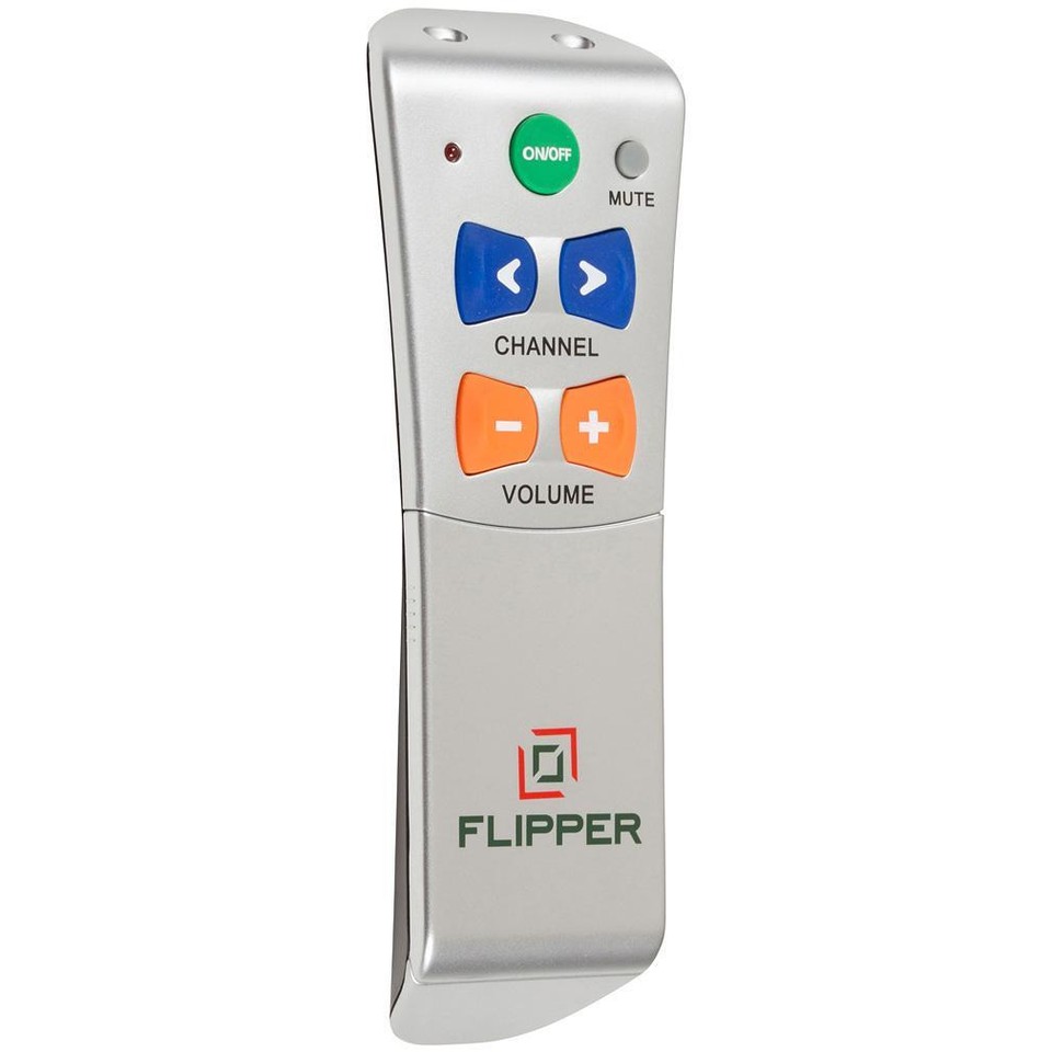 FLIPPER LARGE BUTTON TV REMOTE CONTROL MULTIPLE SET UP LOW VISION EASY ...