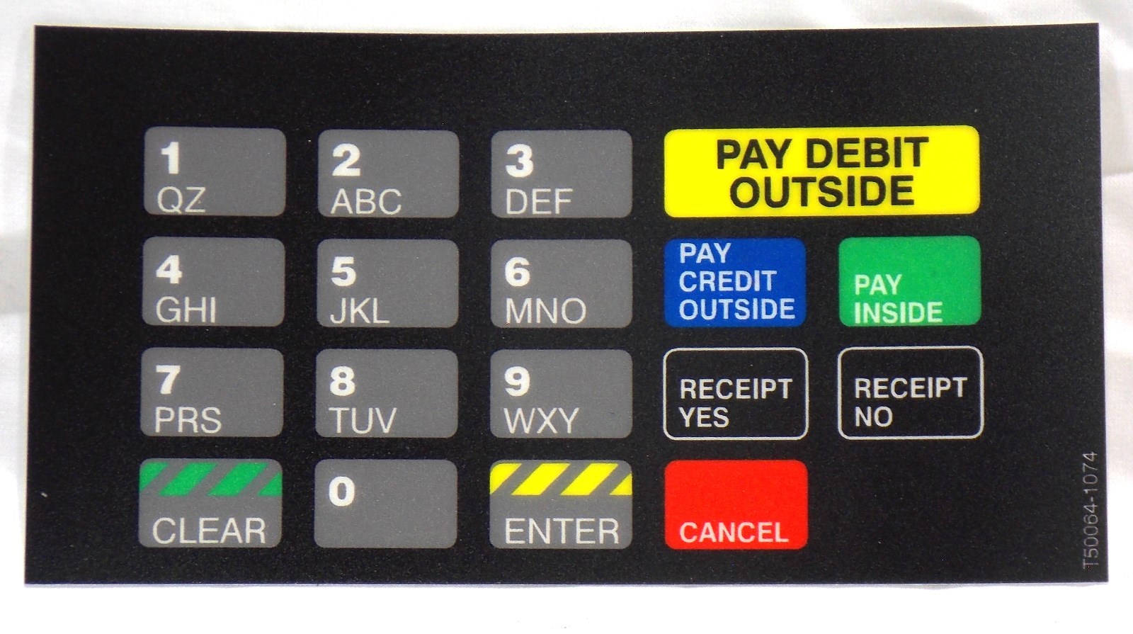 GILBARCO T50064-1074 ADAVANTAGE ADA KEYPAD OVERLAY NEW- RACETRAC | eBay
