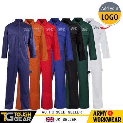 Personalised Embroidered Overalls Custom Coveralls Workwear Boiler Suit ...