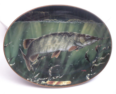 The Bradford Exchange "Northern Pike" Collector's Plate by Ed Totten ...