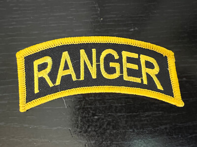 RANGER color rocker tab 4" Embroidered Patch repro shoulder color U.S ...