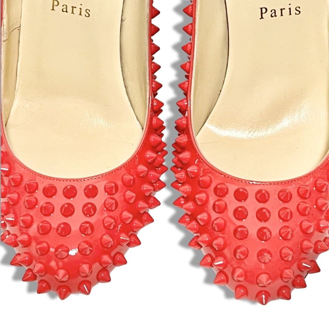Christian Louboutin FIFI SPIKES 100 Spike Round-Toe P… - Gem