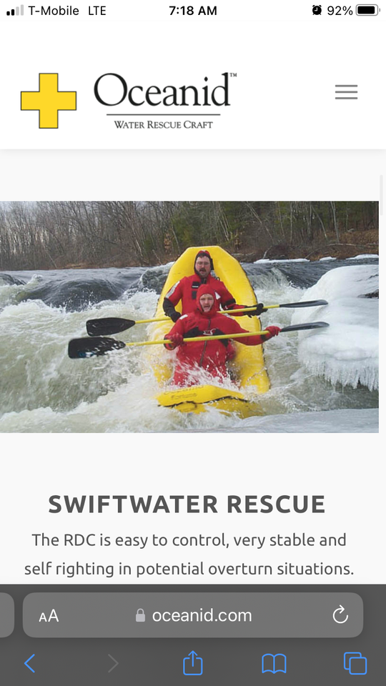 Ocean ID RDC Whitewater Rescue Raft, Class 5 whitewater | eBay