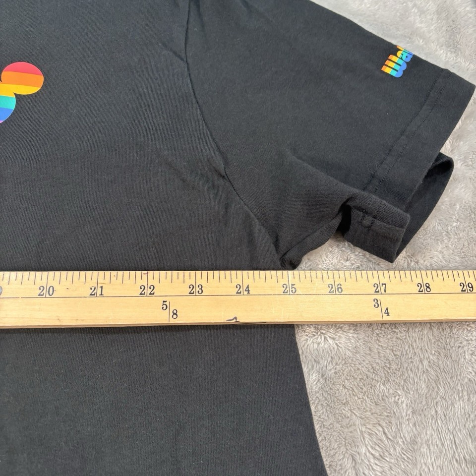 Disney Mens T Shirt 3XL Mickey Mouse Pride Rainbow Black Walt Disney ...