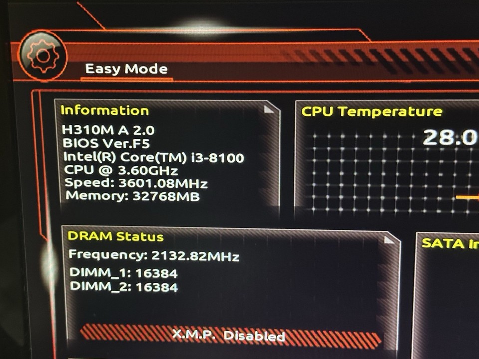 Gigabyte H310M A 2.0 DDR4 Motherboard w/Intel i3-8100 3.6GHz CPU, IO | eBay