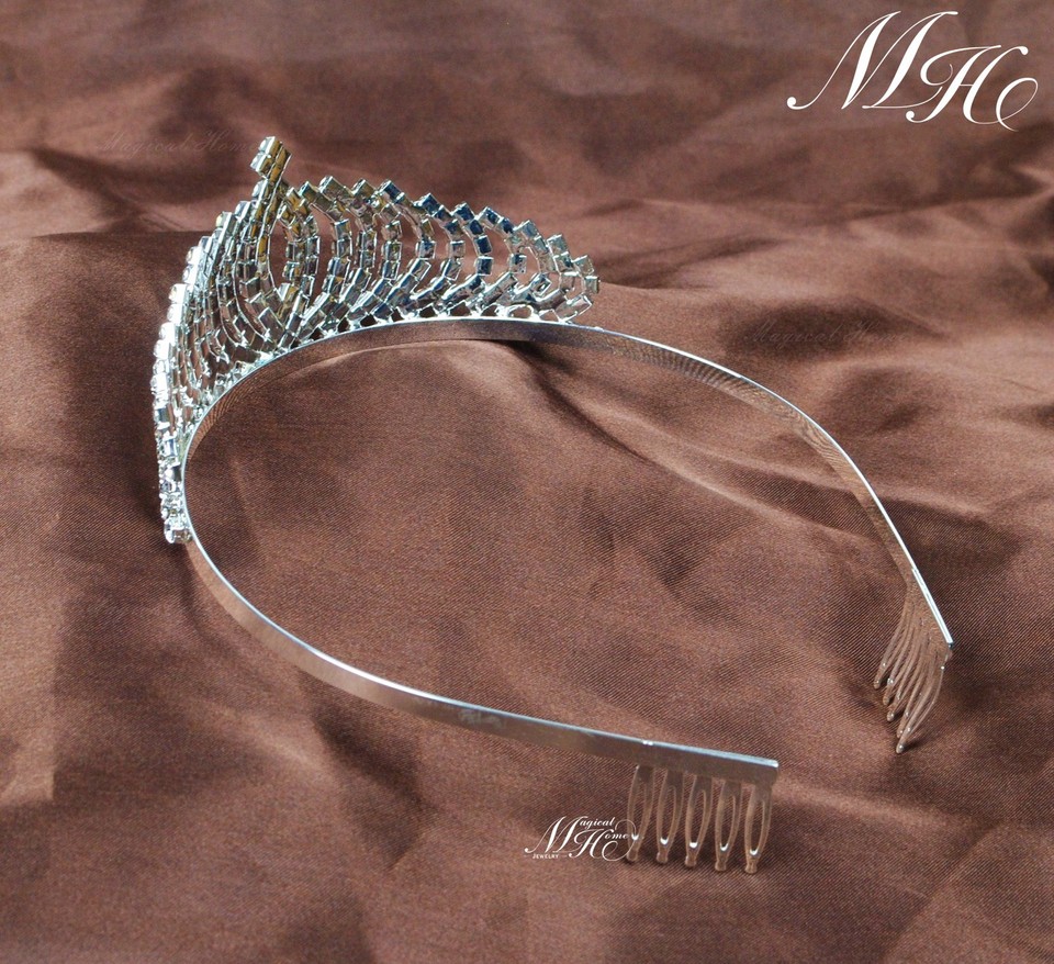 Small Pretty Tiaras Hair Combs Rhinestone Girls Crowns Bridal Prom ...