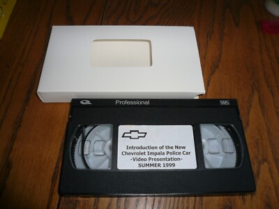 1999 Chevrolet Impala Police Car VHS Video Cassette Tape - Summer | eBay