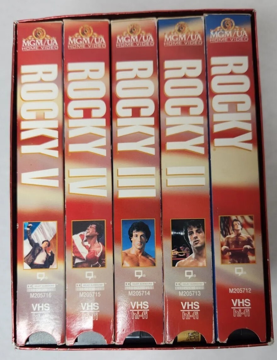 The Rocky Anthology (VHS, 2001, 5-Tape Set) Rocky Balboa , Mr. T., Ivan ...