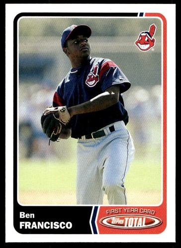 2003 Topps Total 881 Ben Francisco Cleveland Indians FY Baseball Card ...